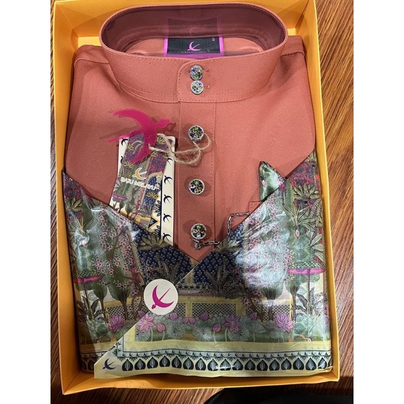 BAJU MELAYU SENNA (CINNAMON BROWN) C47 | Shopee Malaysia