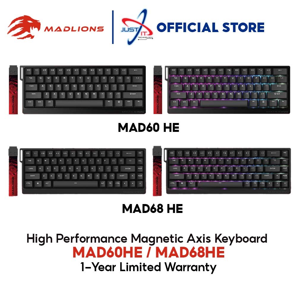 MADLIONS MAD60 HE / MAD68 HE MAGNETIC MECHANICAL GAMING KEYBOARD ...