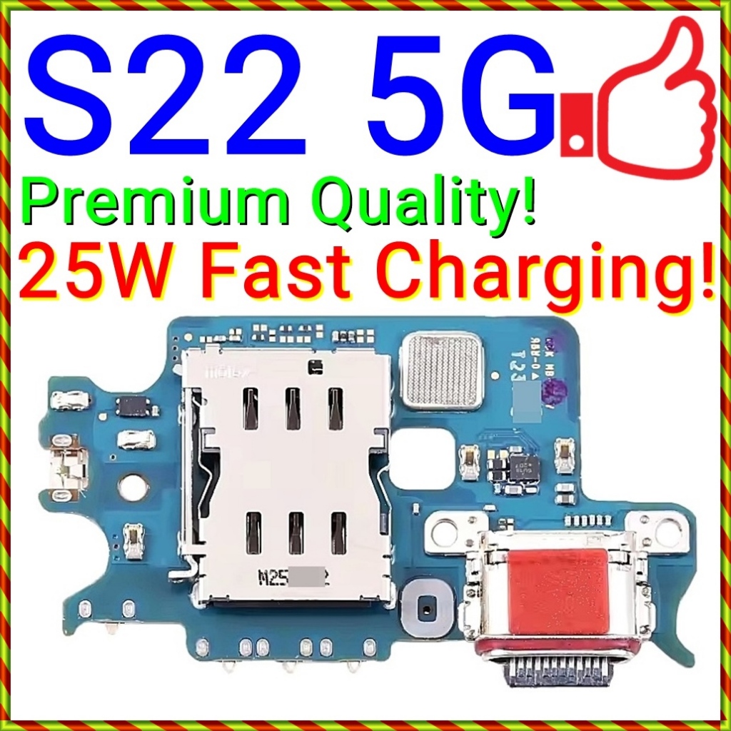(25W Fast Charge) NEW ORI Charging Port Board SIM Slot MIC Ribbon ...