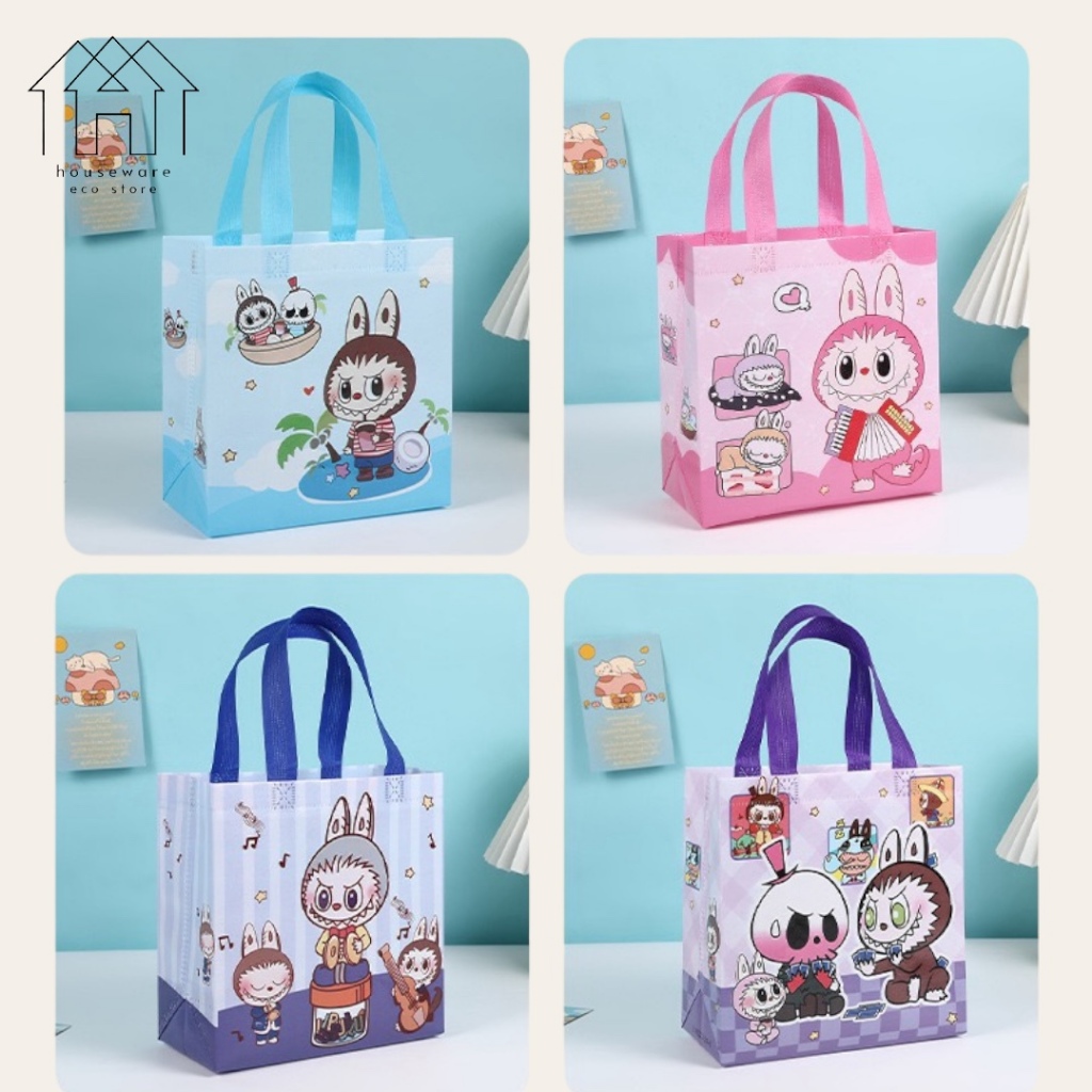 (LOWEST PRICE) Labubu Printed Non Cute Bag Shopping Bag Eco Bag Tote ...