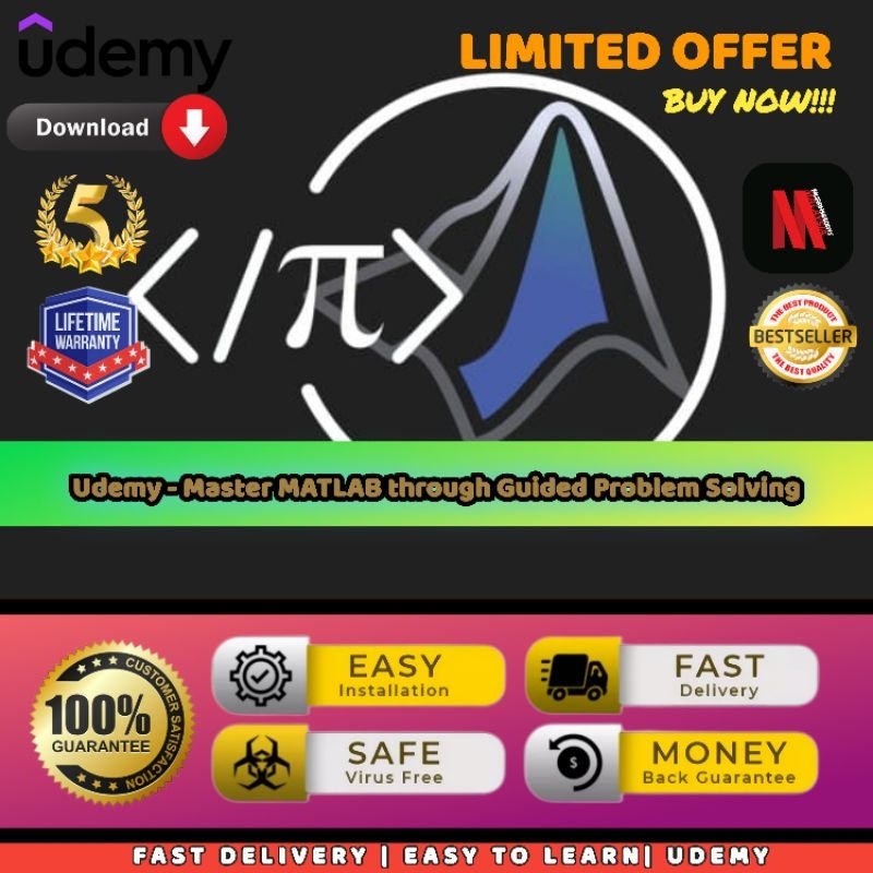 No. 8 (Video Courses) Udemy - Master MATLAB through Guided Problem Solving | Shopee Malaysia