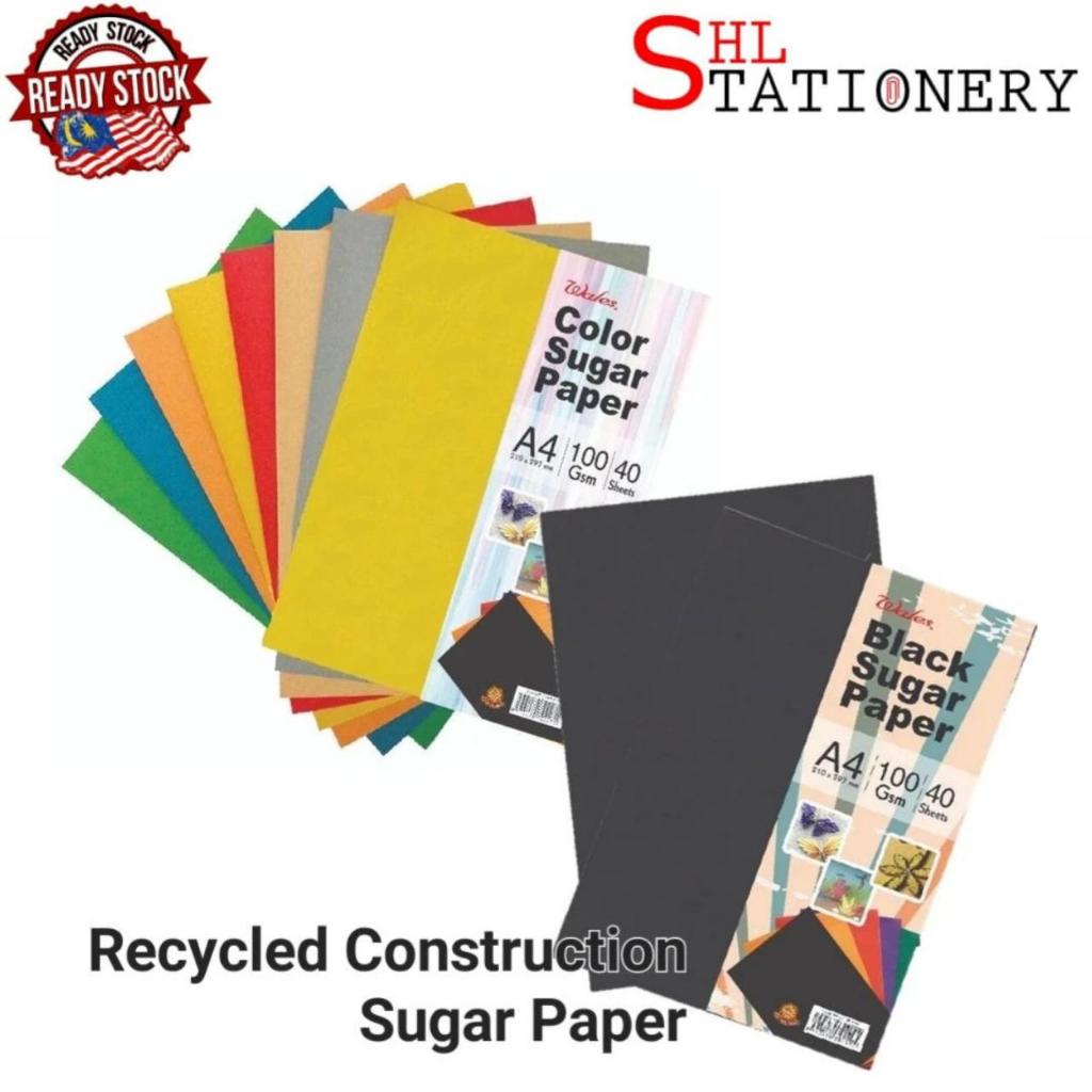Sugar Paper Recycled Construction 100gsm Notice Board Art Craft ...