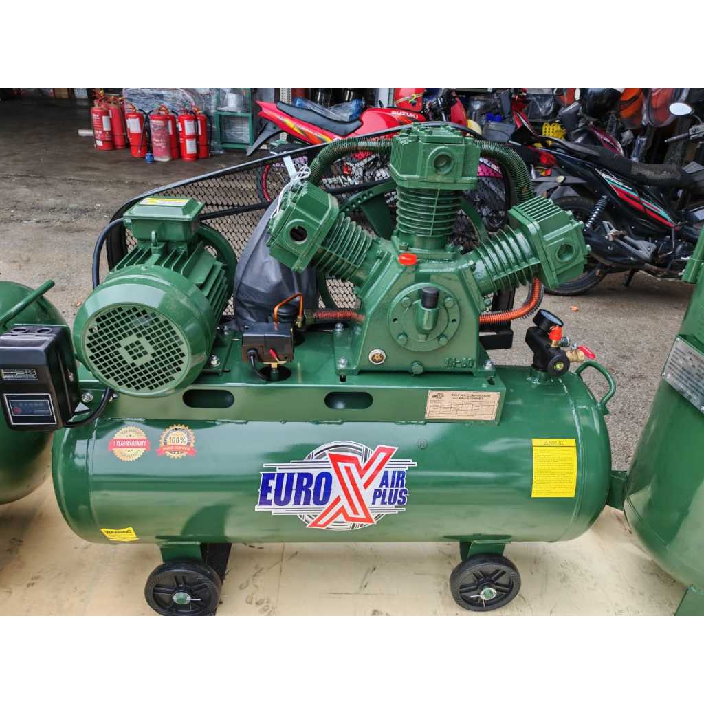 EUROX AIR PLUS EAG5-15080BT Belt Air Compressor 5.5HP 150L | Shopee Malaysia
