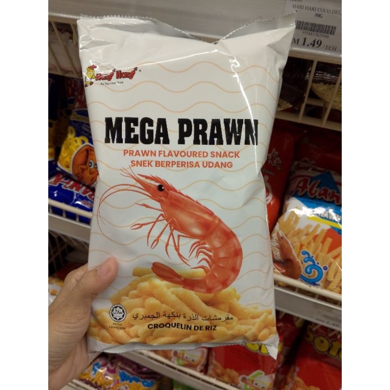 Hari-hari keropok Mega Prawn 80g | Shopee Malaysia