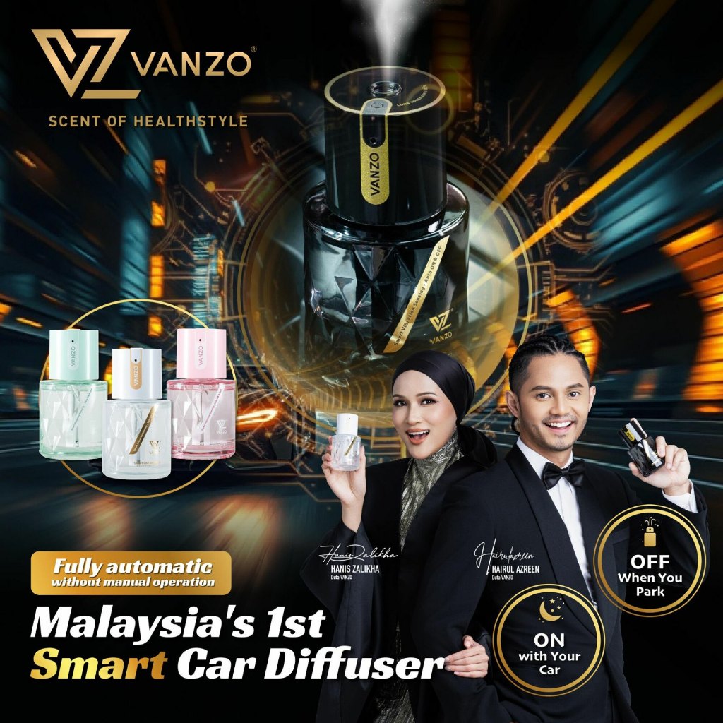 Original Vanzo Smart Car Diffuser Car Perfume Air Freshener Duo Series ...