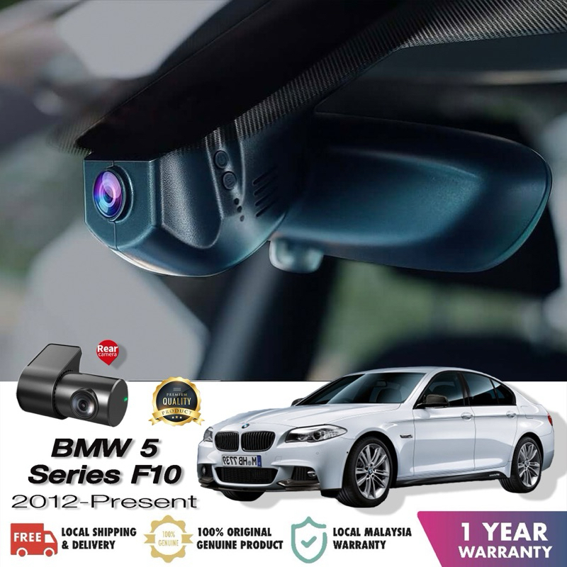 🔥4K UHD Premium Dash Cam🔥BMW F10 5 Series Hidden DashCam Front 4K Video ...