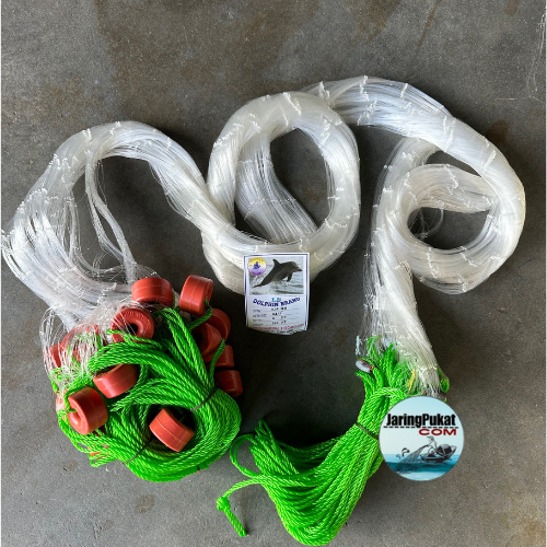 035 X 3.1/2" X 8FT X 100FT Jaring Pukat Ikan Complete/ Siap Dengan ...