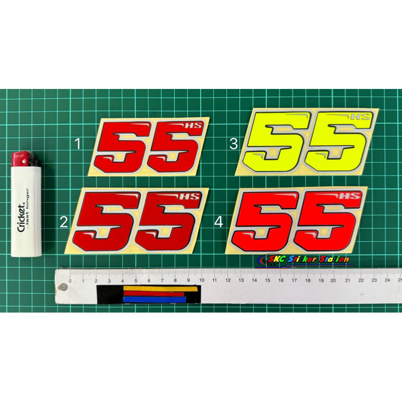 55 Pescao Design Sticker Cutting Overlapping Reflective #55 | Shopee ...