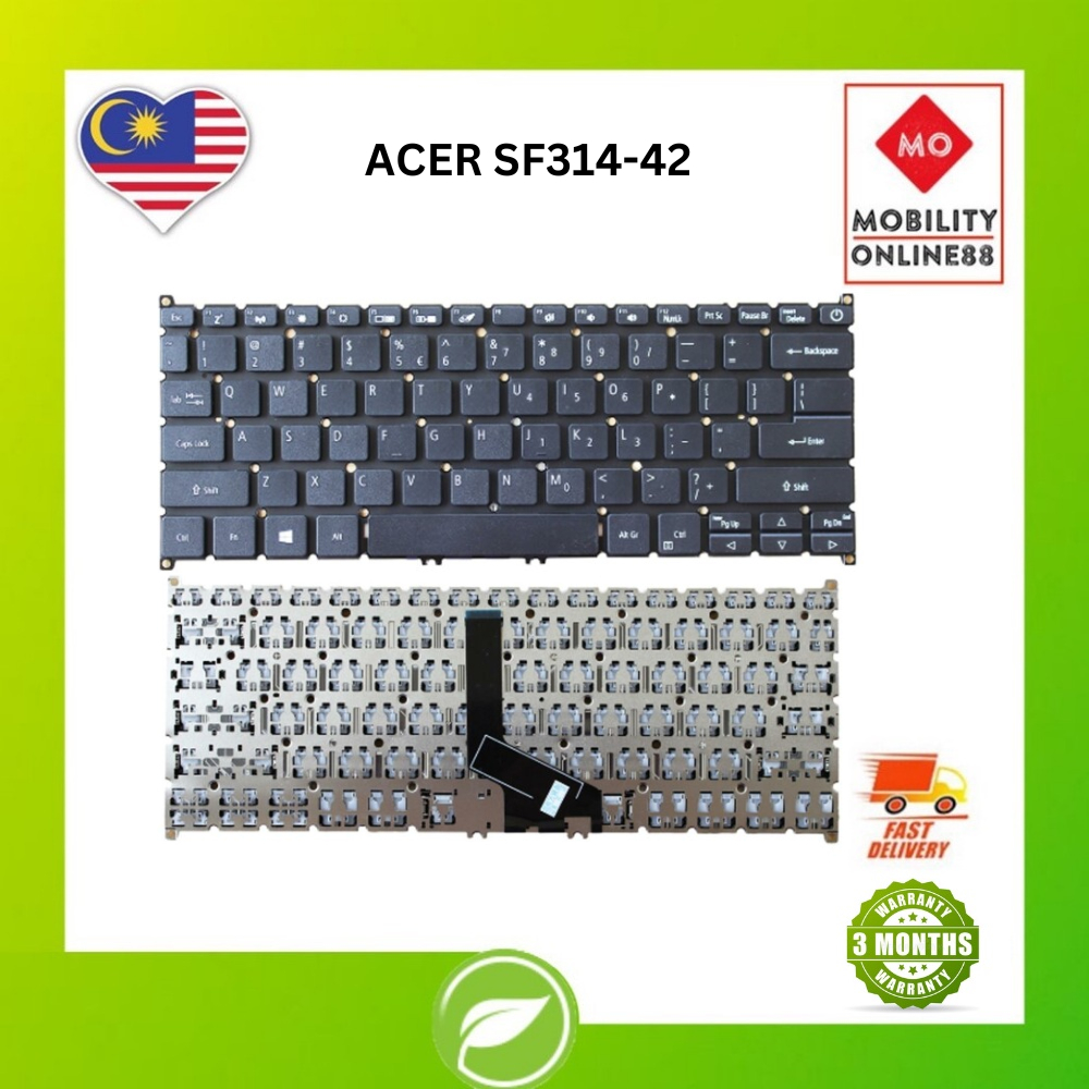 Acer SF514-54 SF314-42 SF514-53 X514-51 X514-51T TMX514-51 Laptop Keyboard | Shopee Malaysia