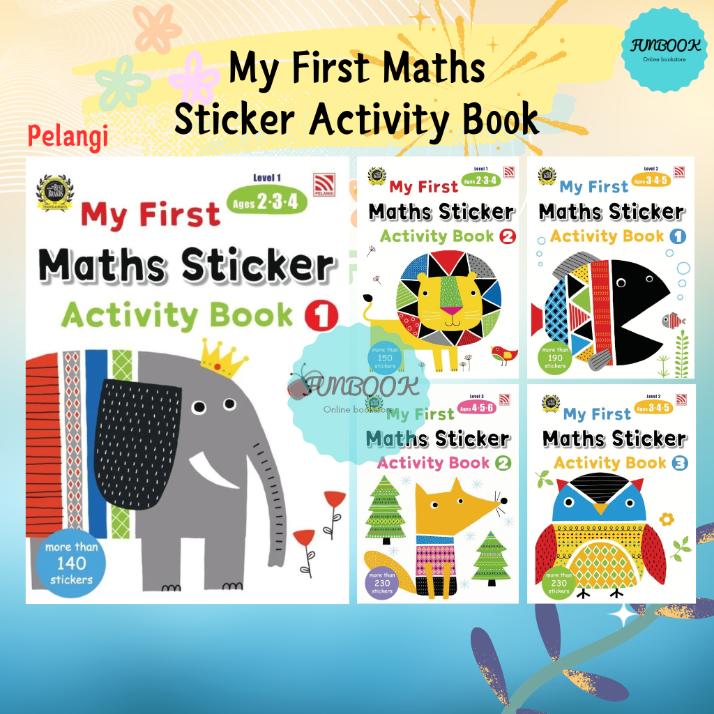 [FUNBOOK] Pelangi My First Maths Sticker Activity Book Preschool tadika ...