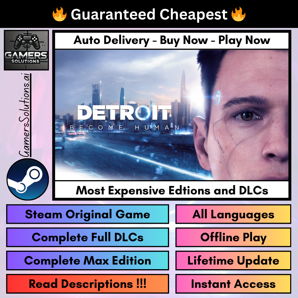 Detroit: Become Human [Auto Delivery] [Full DLC] [Steam Offline] PC ...
