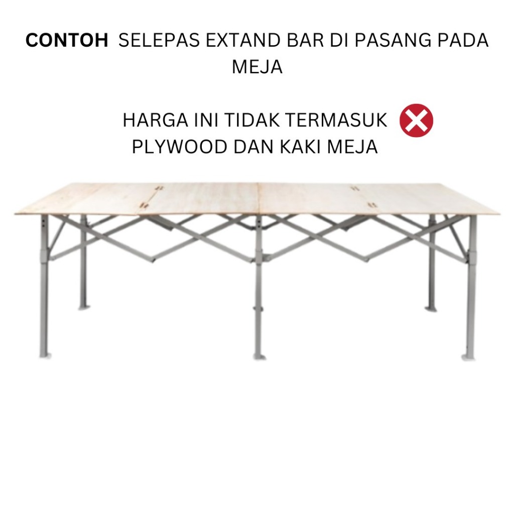BESI SUPPORT ATAU EXTEND BAR UNTUK KAKI MEJA 8X2 KAKI DAN 6X2 KAKI ...