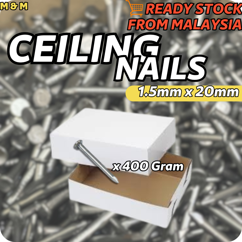 1 Box 400Gram Ceiling nails 1.50mm x 20mm | Shopee Malaysia