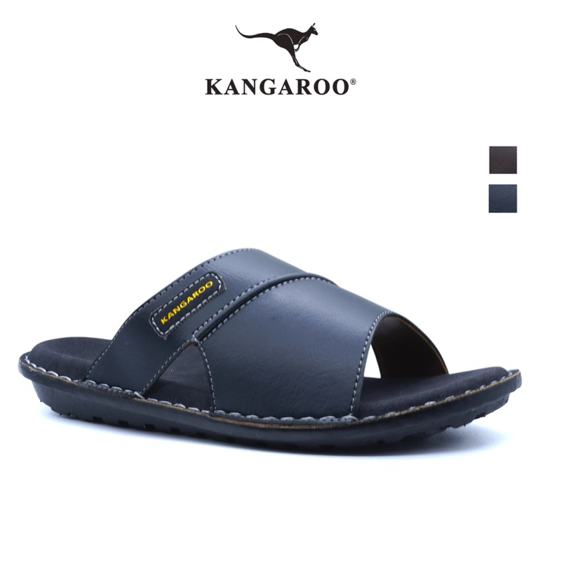 Kangaroo Original Faux Leather Men’s Comfort Sandals KM3912 | Shopee ...