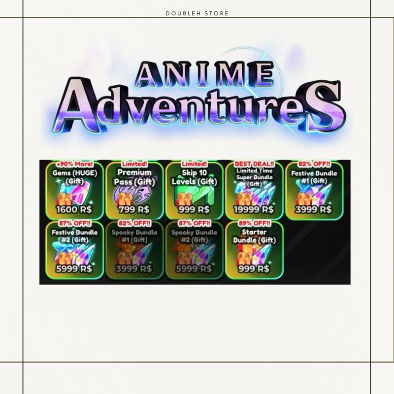 Anime Adventure PC game bundle kekal | Shopee Malaysia
