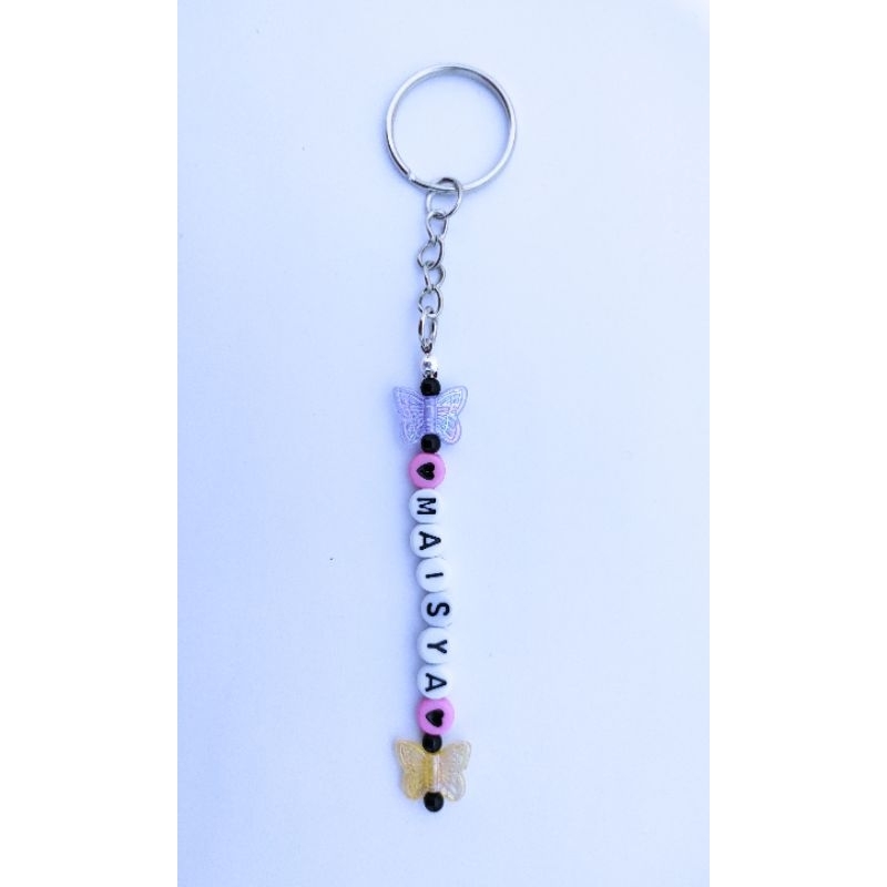 Keychain Nama Simple Boleh Custom | Shopee Malaysia