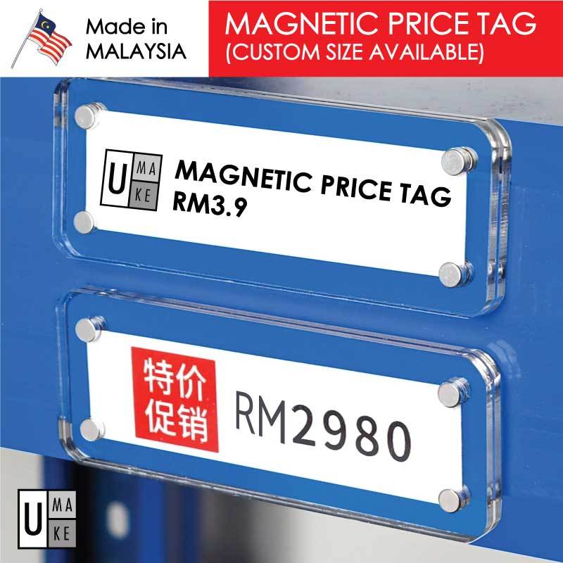 Magnetic Price Tag Holder thick Premium Clear Acrylic Picture ...
