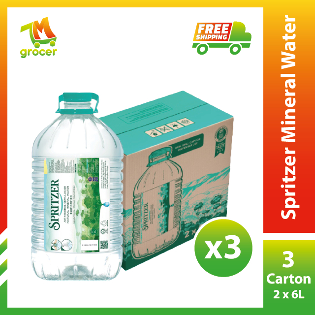 Spritzer Mineral Water (2 x 6L) X 3 Carton | Shopee Malaysia