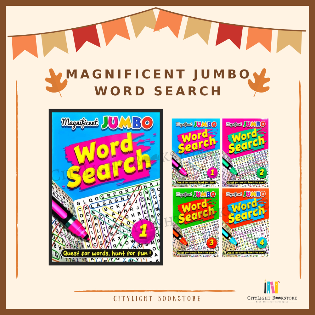 [CITYLIGHT] Word Search: Magnificent Jumbo Word Search - Mind to Mind ...