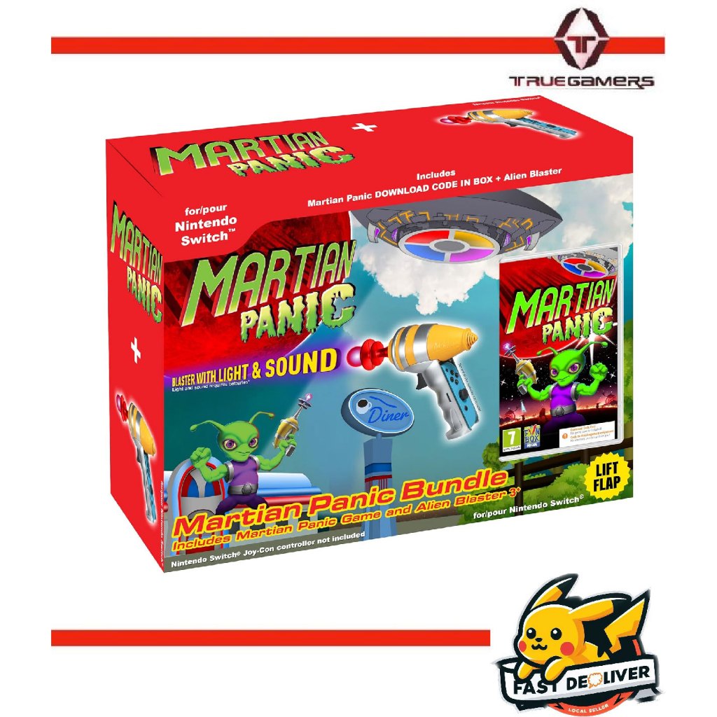 Nintendo Switch Martian Panic Game and Blaster Gun Bundle (Code in Box) | Shopee Malaysia