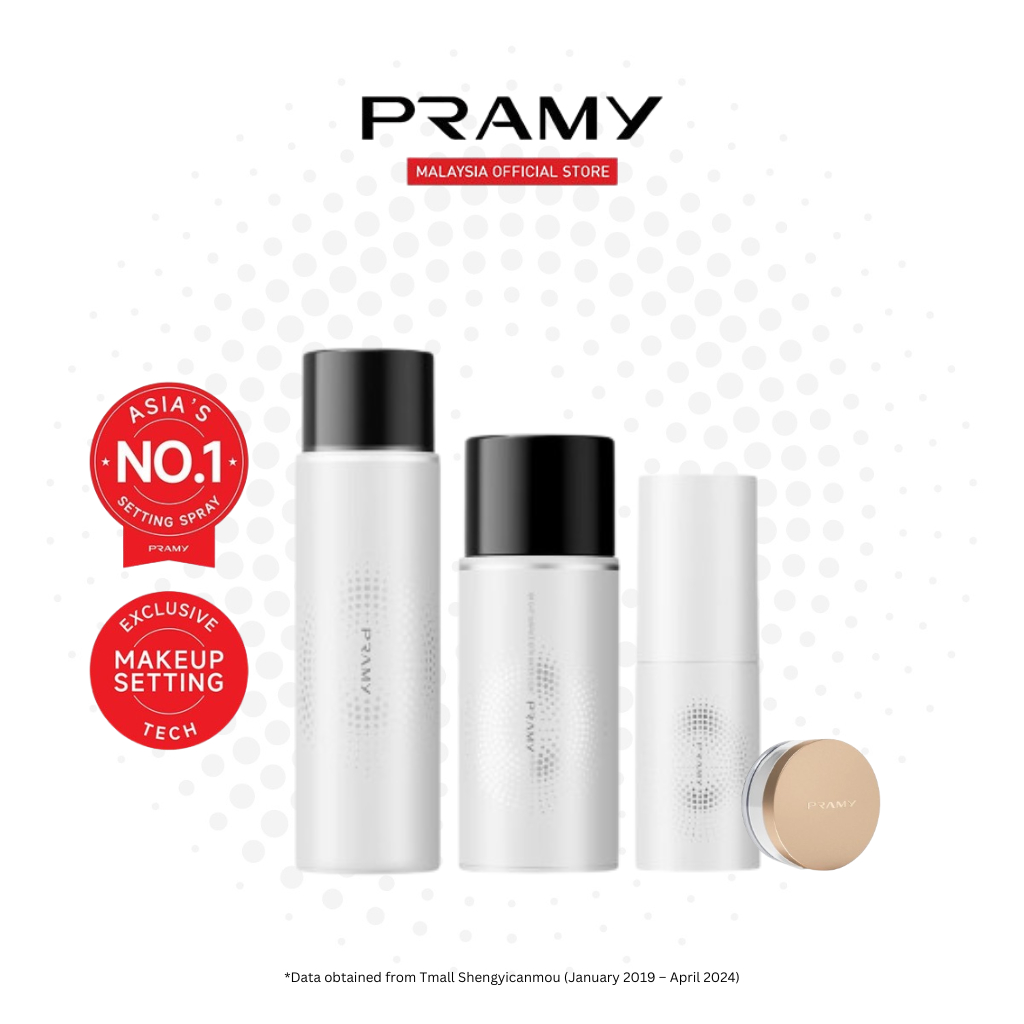 [BUNDLE] PRAMY Moisturizing Dewy Finish Makeup Setting Spray + Sheer ...