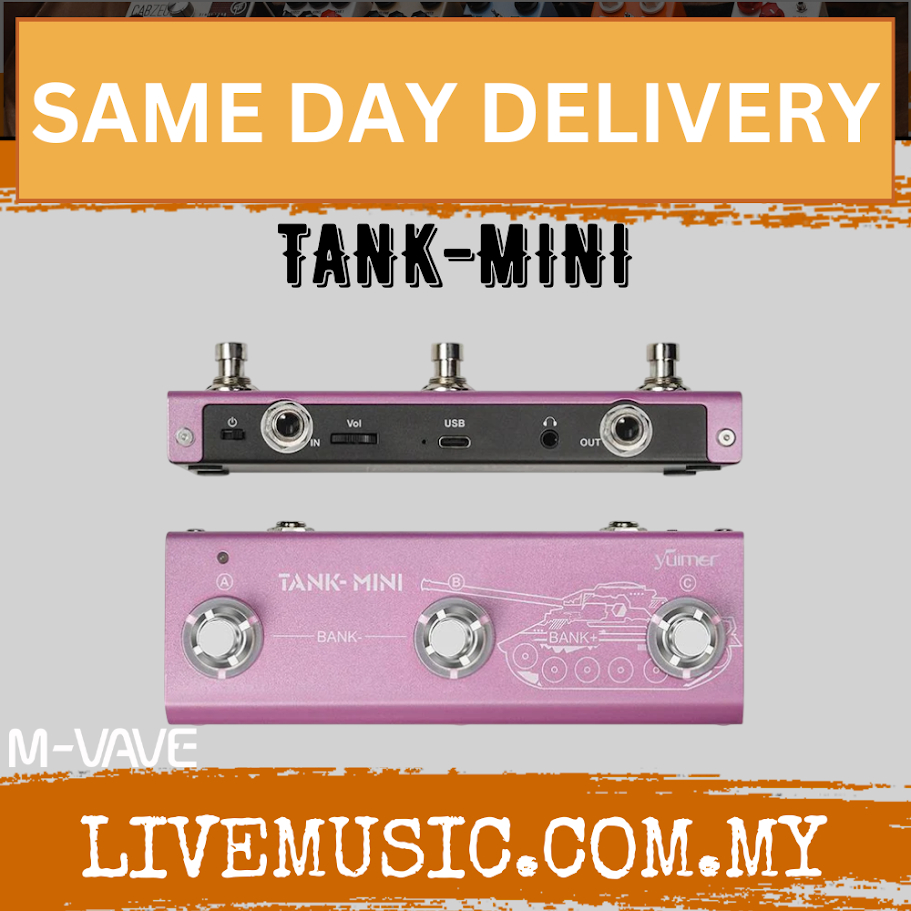 M-VAVE TANK-MINI Multi-Effect Pedal Electric Guitar & Bass 2 in 1 ...