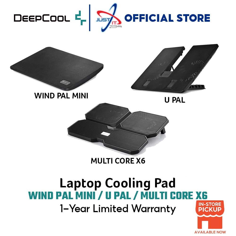 DEEPCOOL Multi Core X6 / U PAL / Laptop Wind Pal Mini Pad | Shopee Malaysia