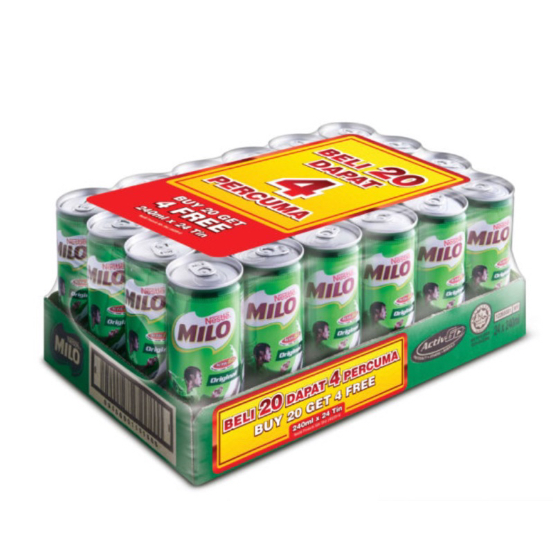 Milo Tin 240ml x 24tin | Shopee Malaysia