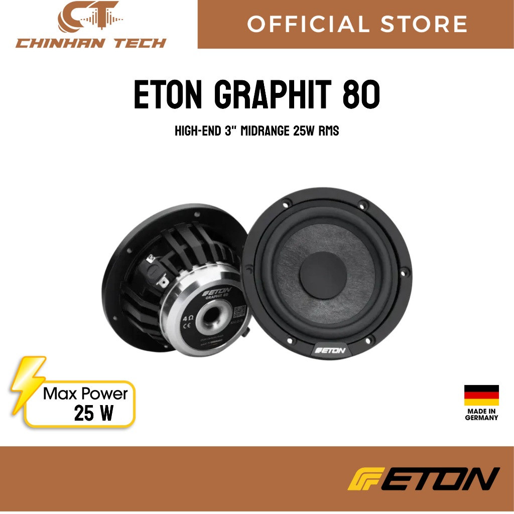 ETON Graphit 80 HIGH-END 3" MIDRANGE 25W RMS | Shopee Malaysia