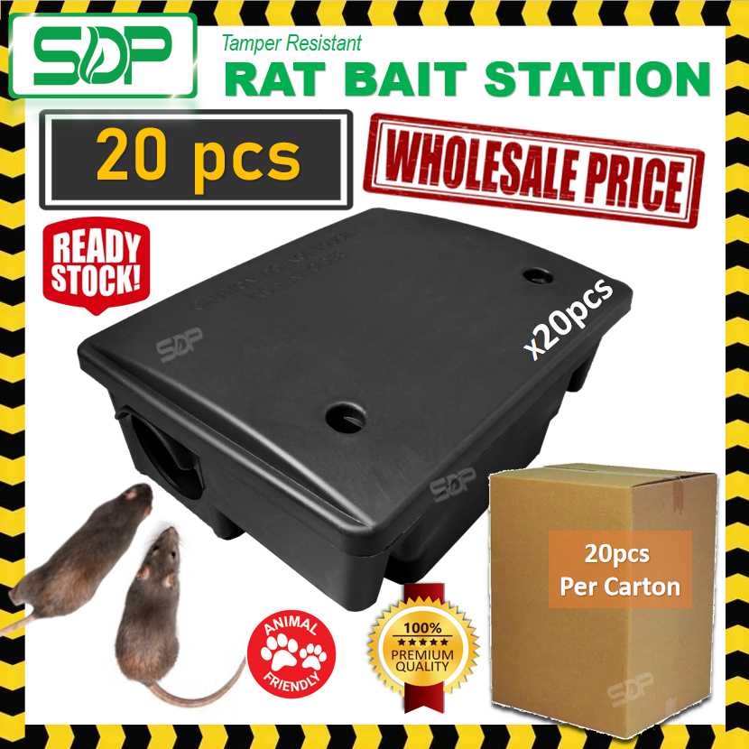 TRBS-XW Outdoor Rat Bait Station 20pcs / Kotak Ubat Tikus / Temple ...