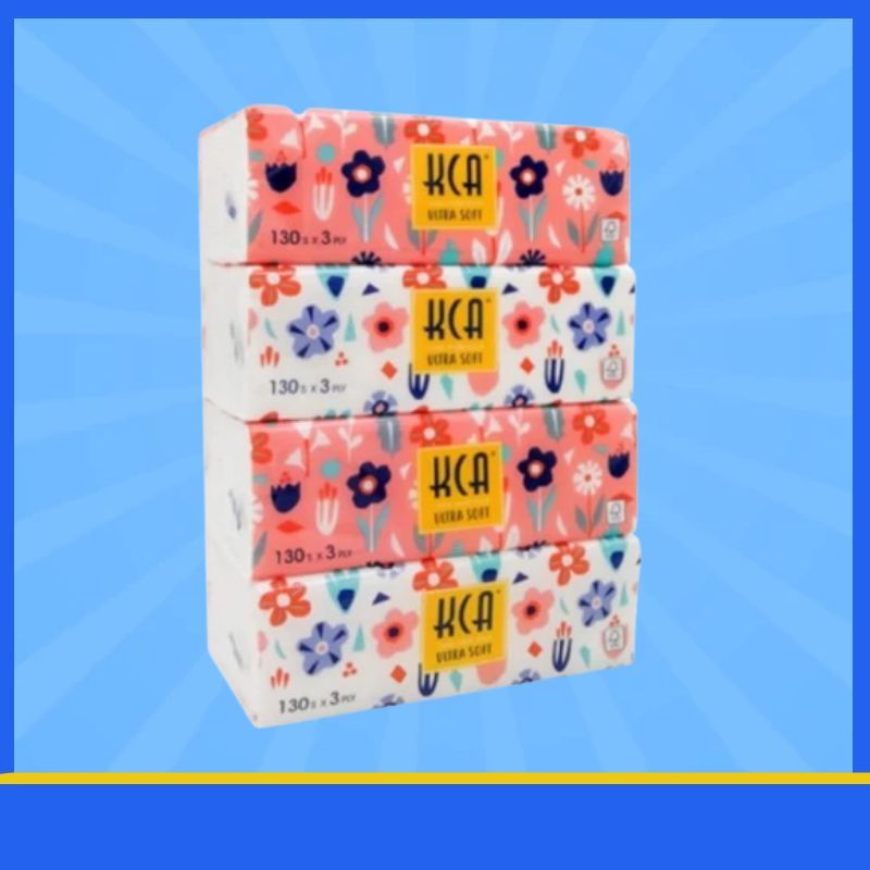 KCA Ultra Soft Facial Tissue Paper 130'sx 3 Ply (4 Packs) | Shopee Malaysia