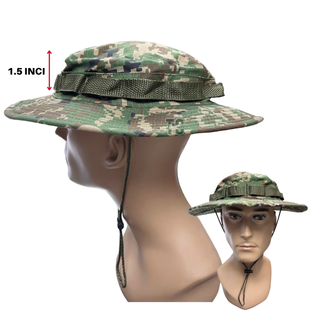 [TACTICORE] JUNGLE HAT DARAT JENIS PENDEK 1.5 INCI TEBAL TAHAN LASAK READY STOCK FAST SHIPPING ...