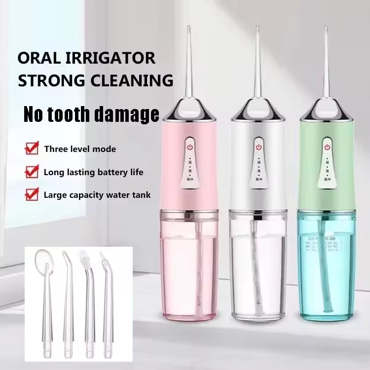 Oral Irrigator Portable Dental Water Flosser USB Rechargeable Water Jet ...