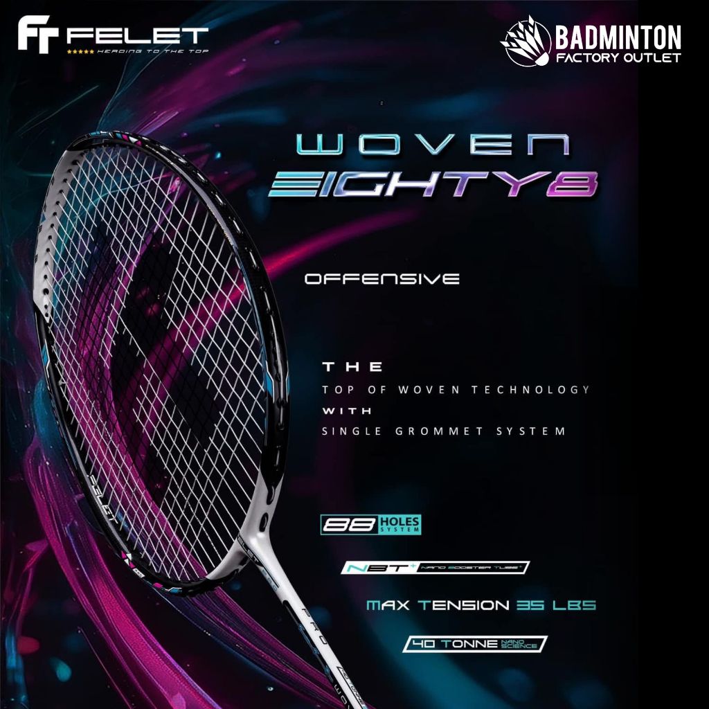 FELET Woven 88 | EIGHTY8 | Siri Pro | Sistem 88 Lubang | Teknologi ...