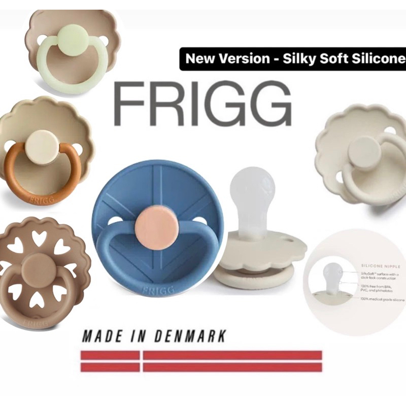 Frigg (SILICONE) Daisy Baby Pacifier Puting Teether (Made in Denmark ...