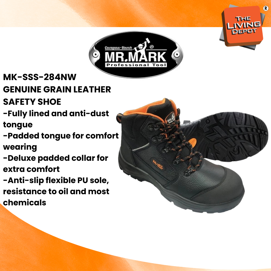 MR MARK MK-SSS-284NW (PROTECTOR) GENUINE GRAIN LEATHER SAFETY SHOE ...
