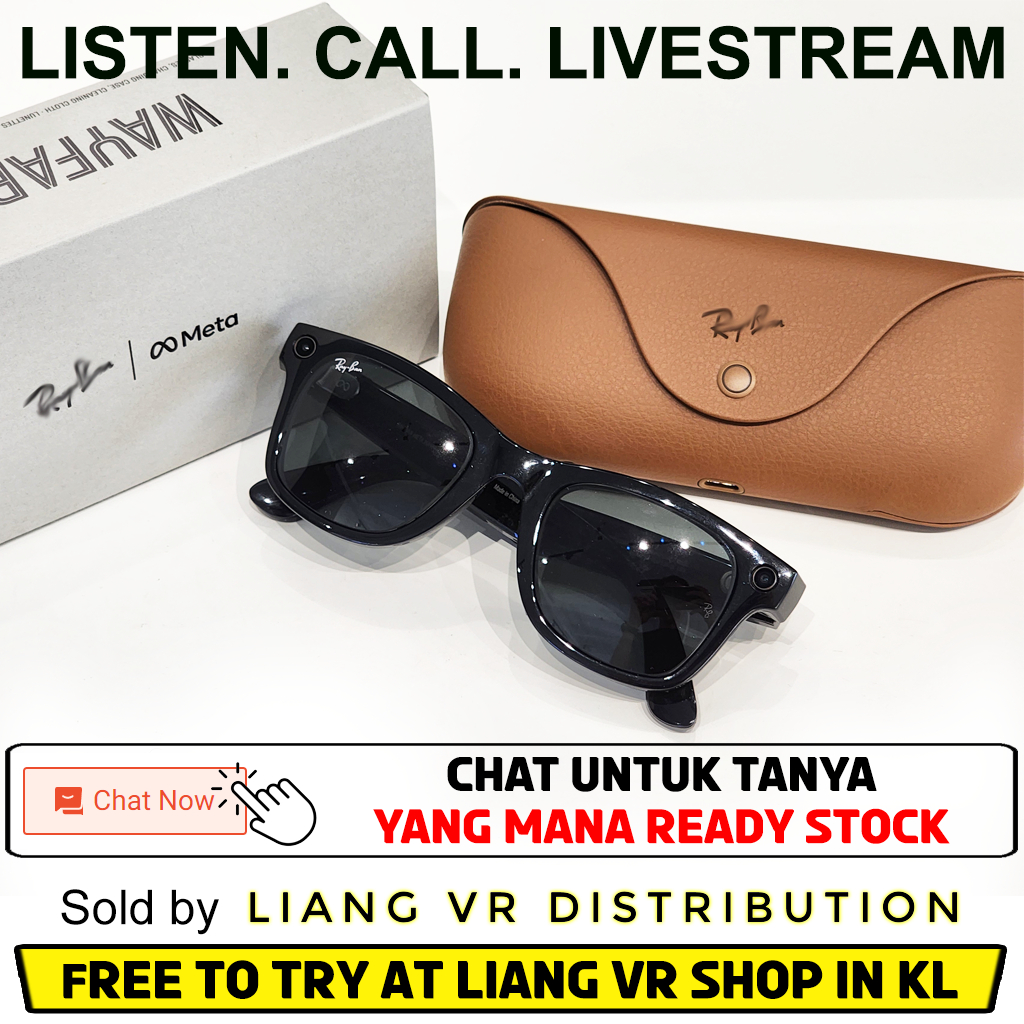 [RM1699 Ready Stock] R∆YB∆N META Smartglasses (AI Voice Command) | Shopee Malaysia