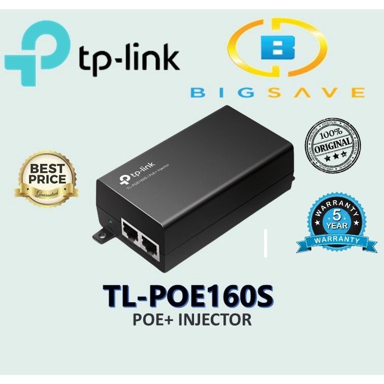 TP-LINK TL-POE160S 2GB POE+ INJECTOR | Shopee Malaysia