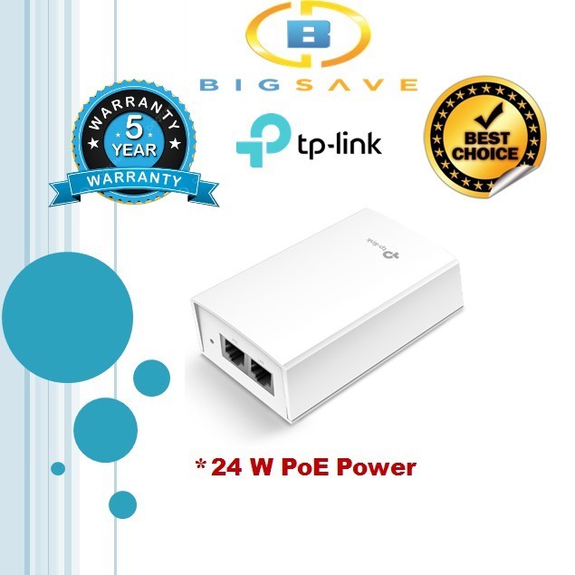TP-LINK TL-POE4824G 48V PASSIVE PoE INJECTOR ADAPTER | Shopee Malaysia