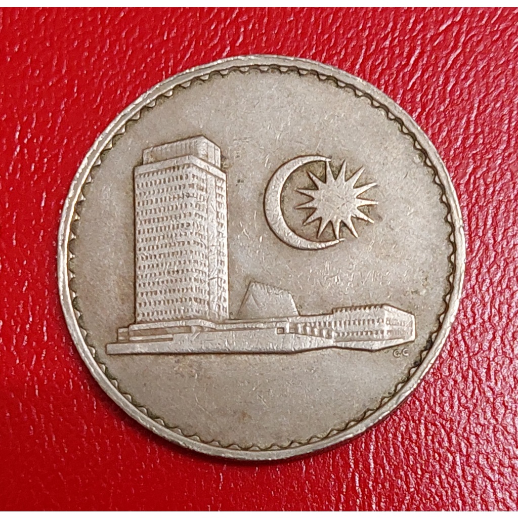 BNM 50 cents Parliament 1967 or 1968 Old Coin 1pc BNM 50 分议会 1967 年 或 ...