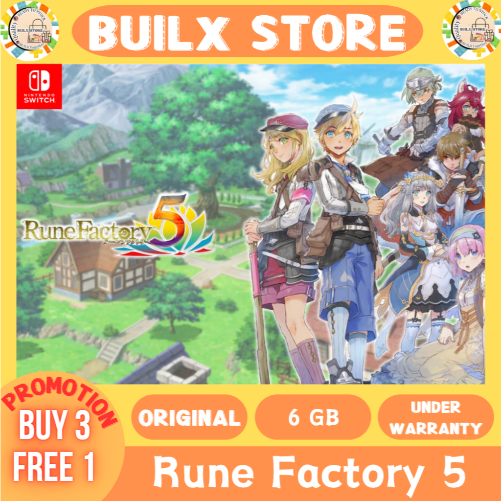 Rune Factory 5 - Nintendo Switch Digital Game ( BUY 3 FREE 1) | Shopee Malaysia