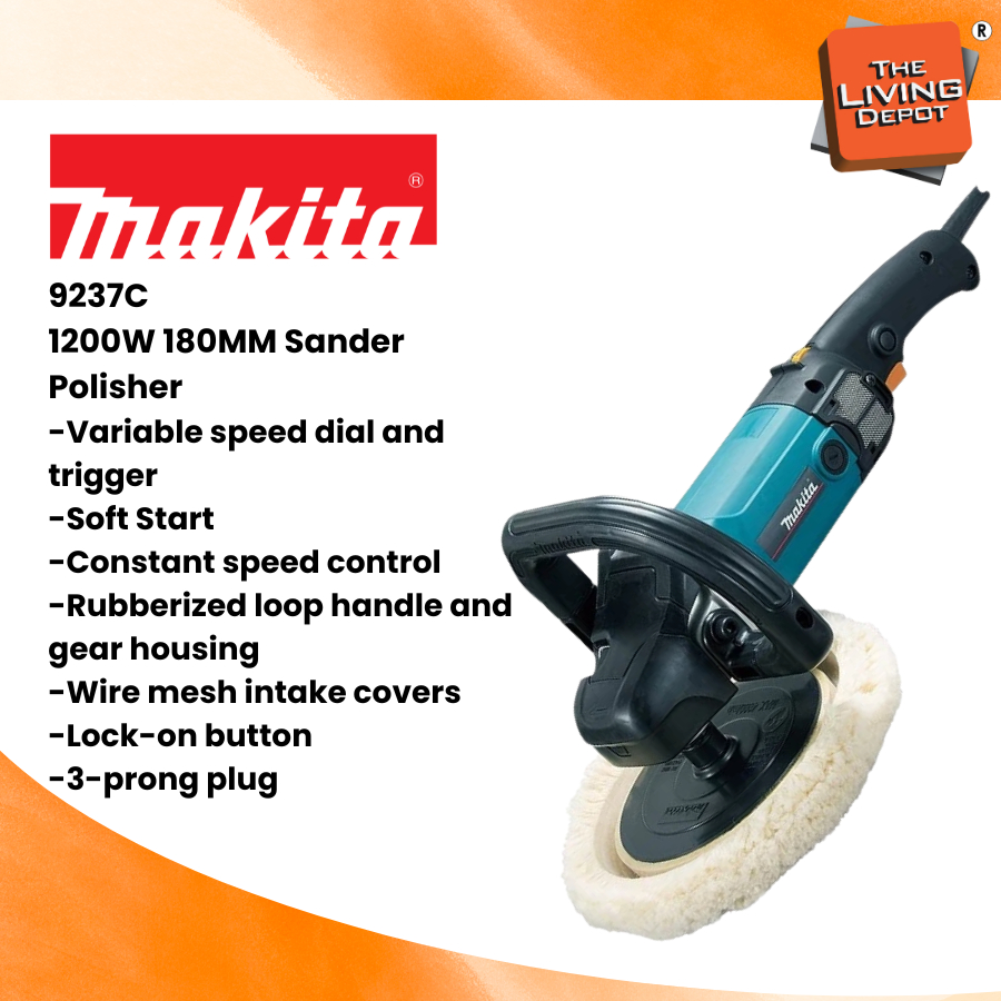MAKITA 1200W 180MM SANDER POLISHER - 9237C 抛光机 磨光机 研磨机 | Shopee Malaysia