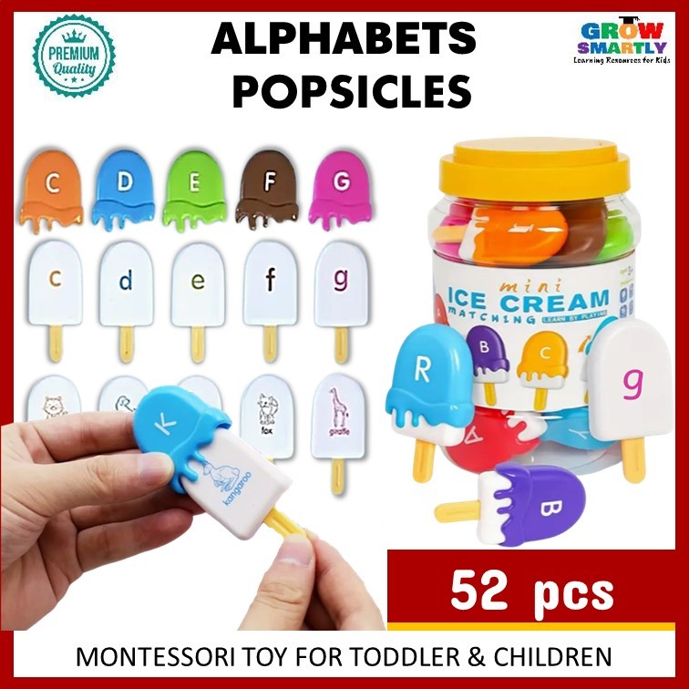 ABC ice cream toys abc toys alphabet toy mainan abc dan 123 kanak kanak ...