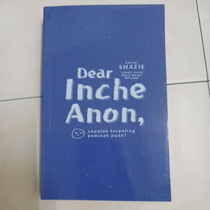 Dear Inche Anon (SHAZIE) | Shopee Malaysia