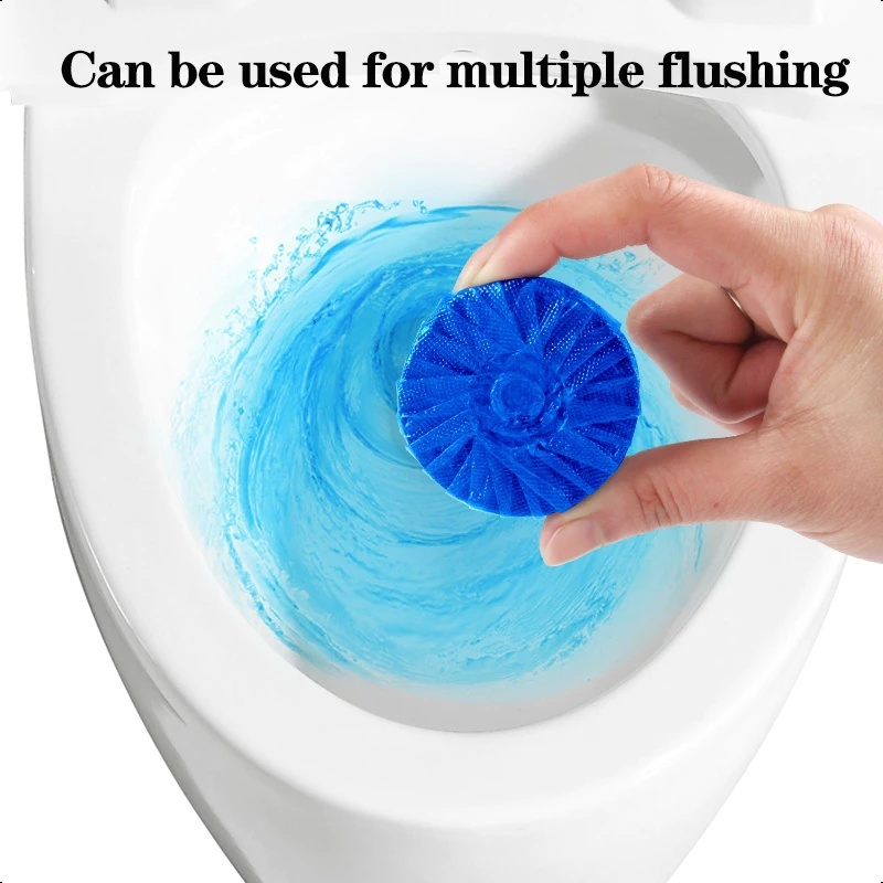 Magic Auto Toilet Bowl Cleaner Tablet Blue Tablets Flush Bathroom ...