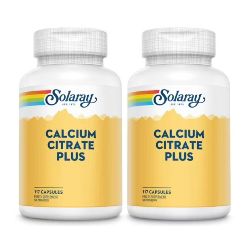 Solaray Calcium Citrate Plus 30's/117's/ 2x117's (Exp:2/2027) | Shopee ...