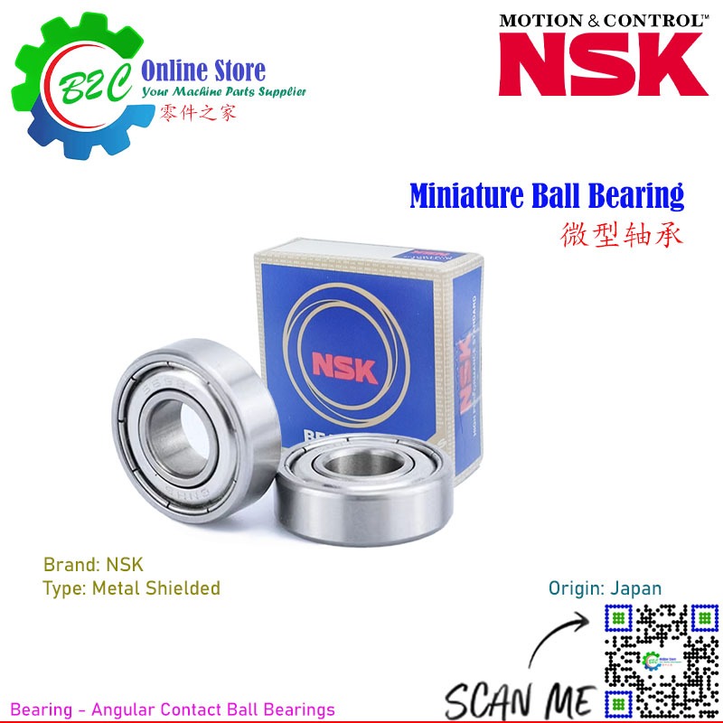 NSK 602zz 603zz 604zz 605zz 606zz 607zz 608zz 609zz Miniature Extra ...