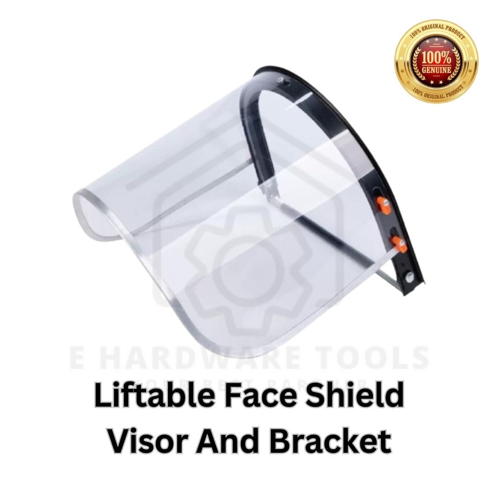 1PC Liftable Face Shield Visor And Bracket For Safety Helmet Clear ...