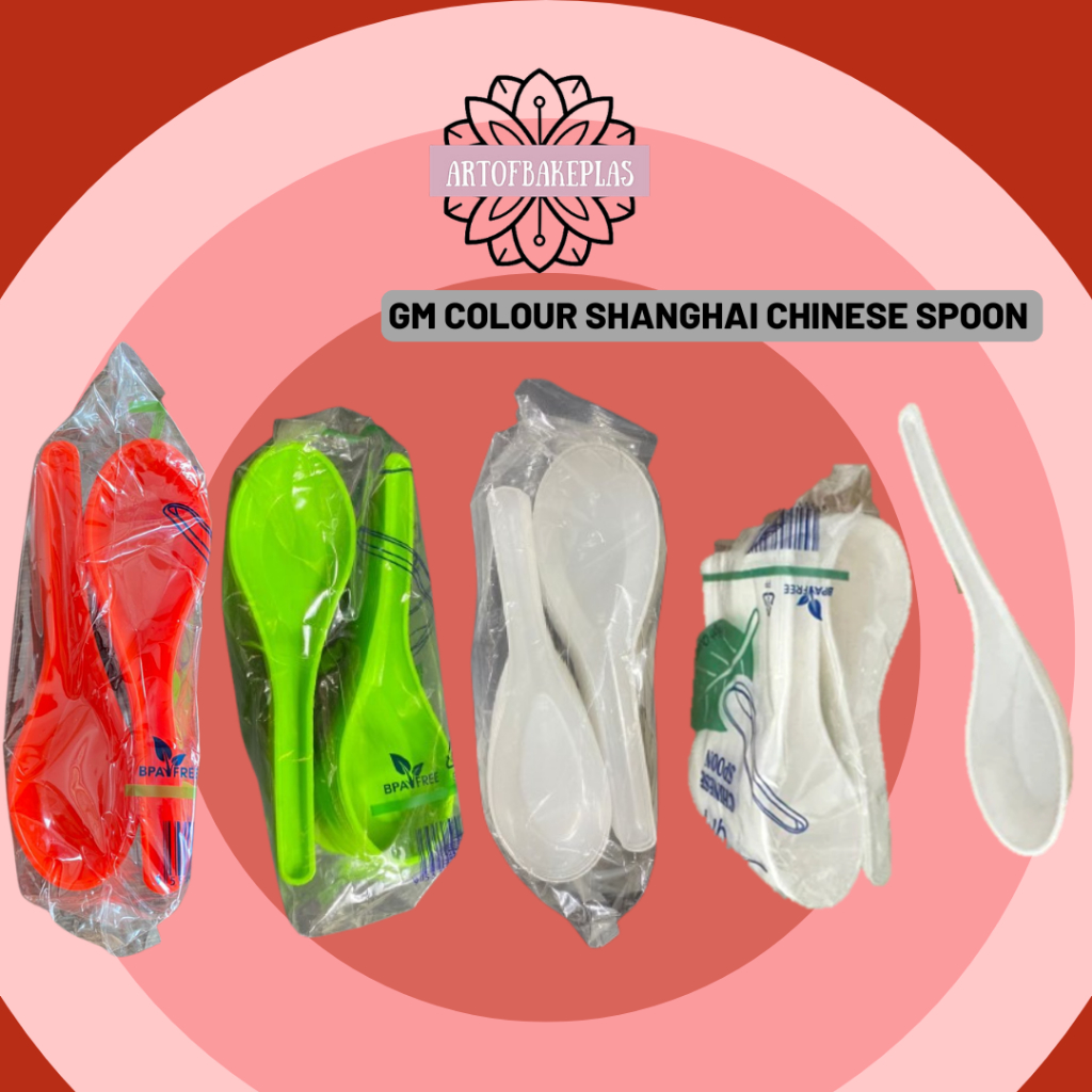 Chinese Spoon {80pcs} / White Plastic Chinese Spoon/ Color Plastic ...