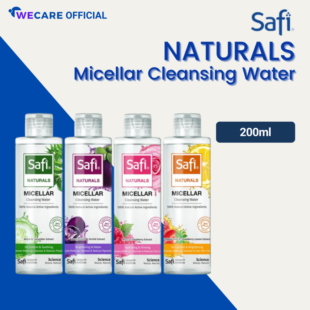 Safi Natural Micellar Cleansing Water (200ml) - 4 Variants | We Care ...